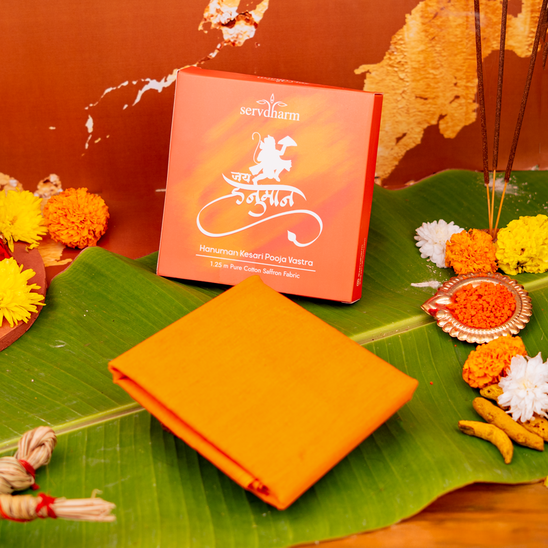 Hanuman Kesari Pooja Vastra 1.25 Mtr – ServDharm