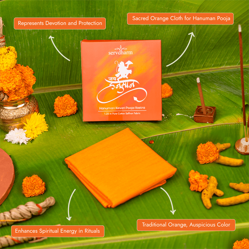 Hanuman Kesari Pooja Vastra 1.25 Mtr – ServDharm