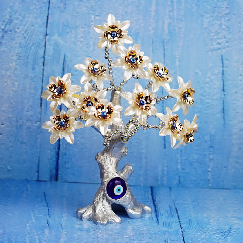 Blossom Evil Eye Tree with Nazar Beads 10 Inch – ServDharm